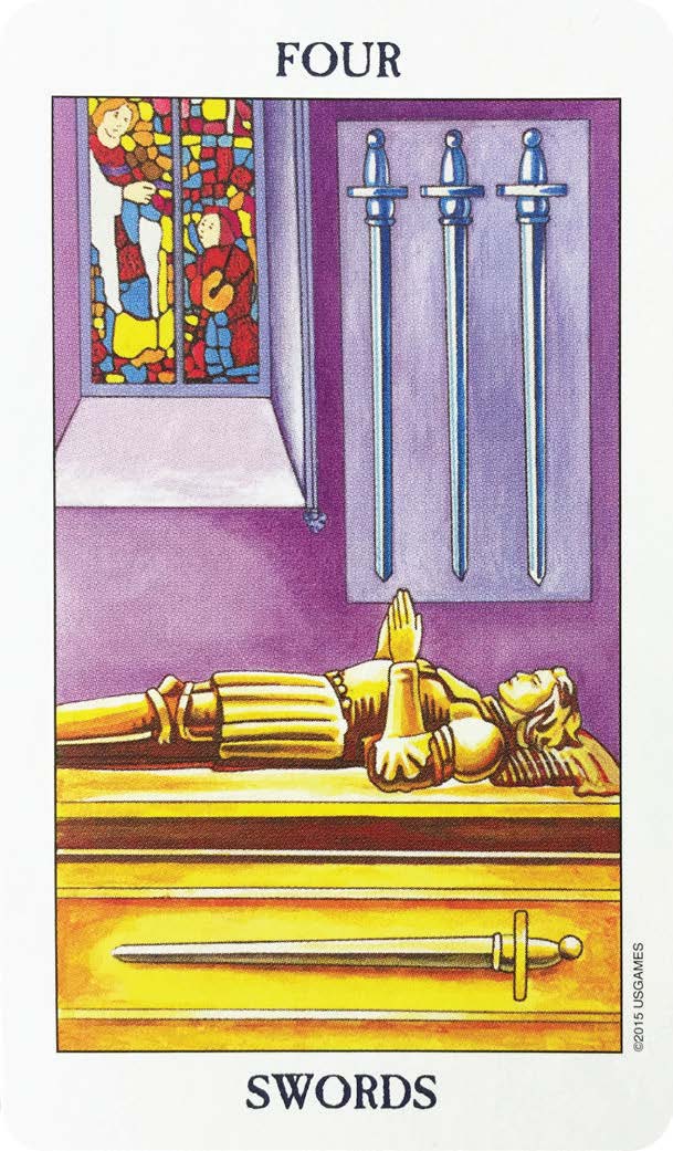 Cuatro de Espadas - VidaDelTarot